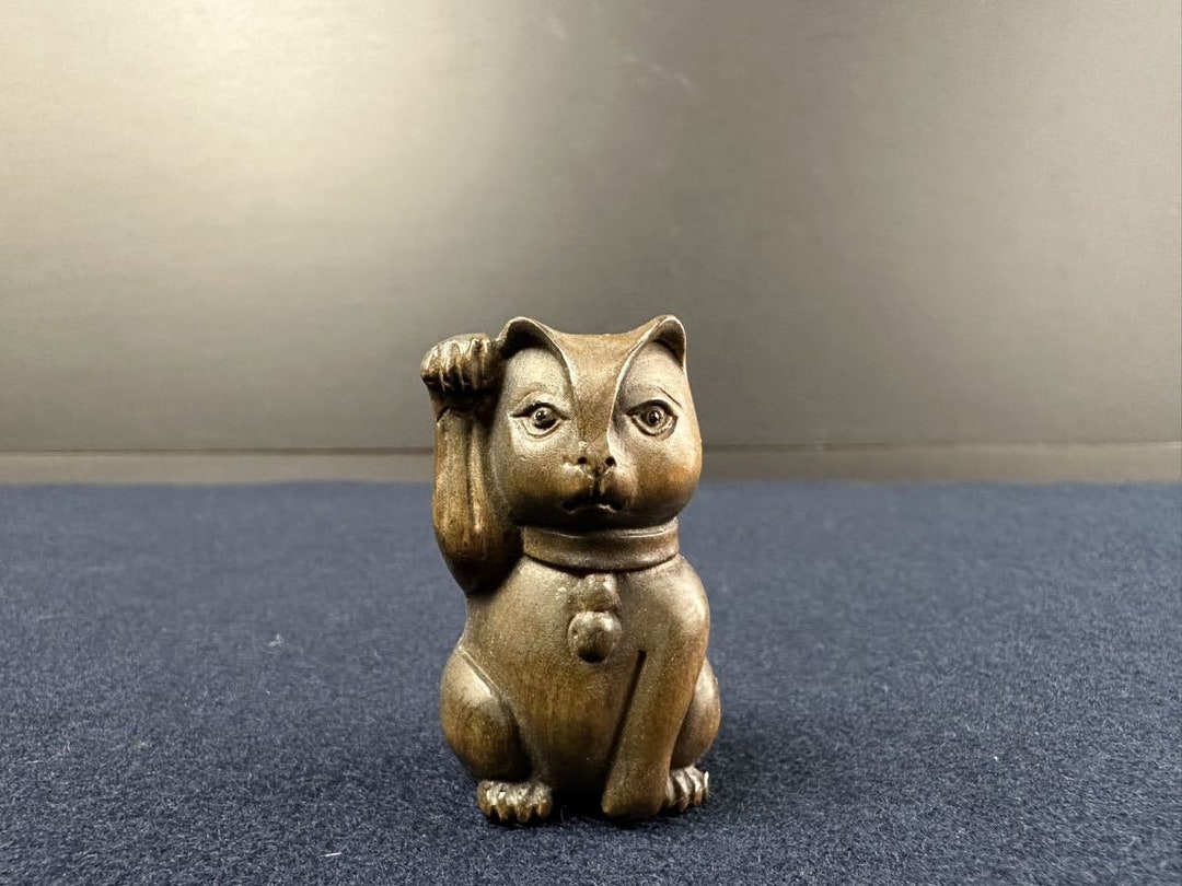 Japanese Netsuke, Cat Netsuke, Wooden Netsuke, Netsuke Statue, Netsuke ...