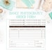 School Dance or Dance Team Photography Order Form Template Available ...