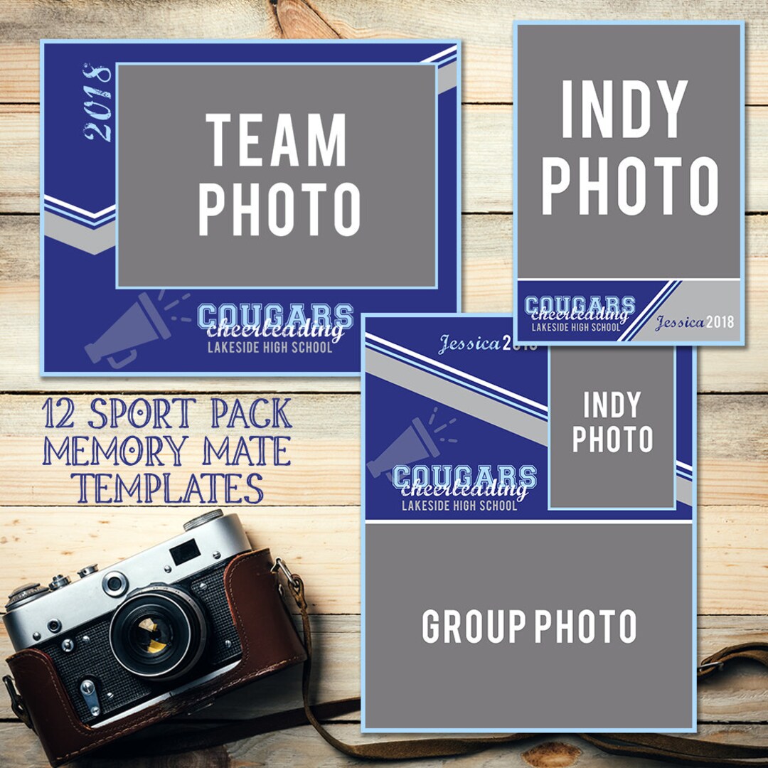 Sports Photography 8x10 12 Pack Team Collage Memory Mate Photo Template ...