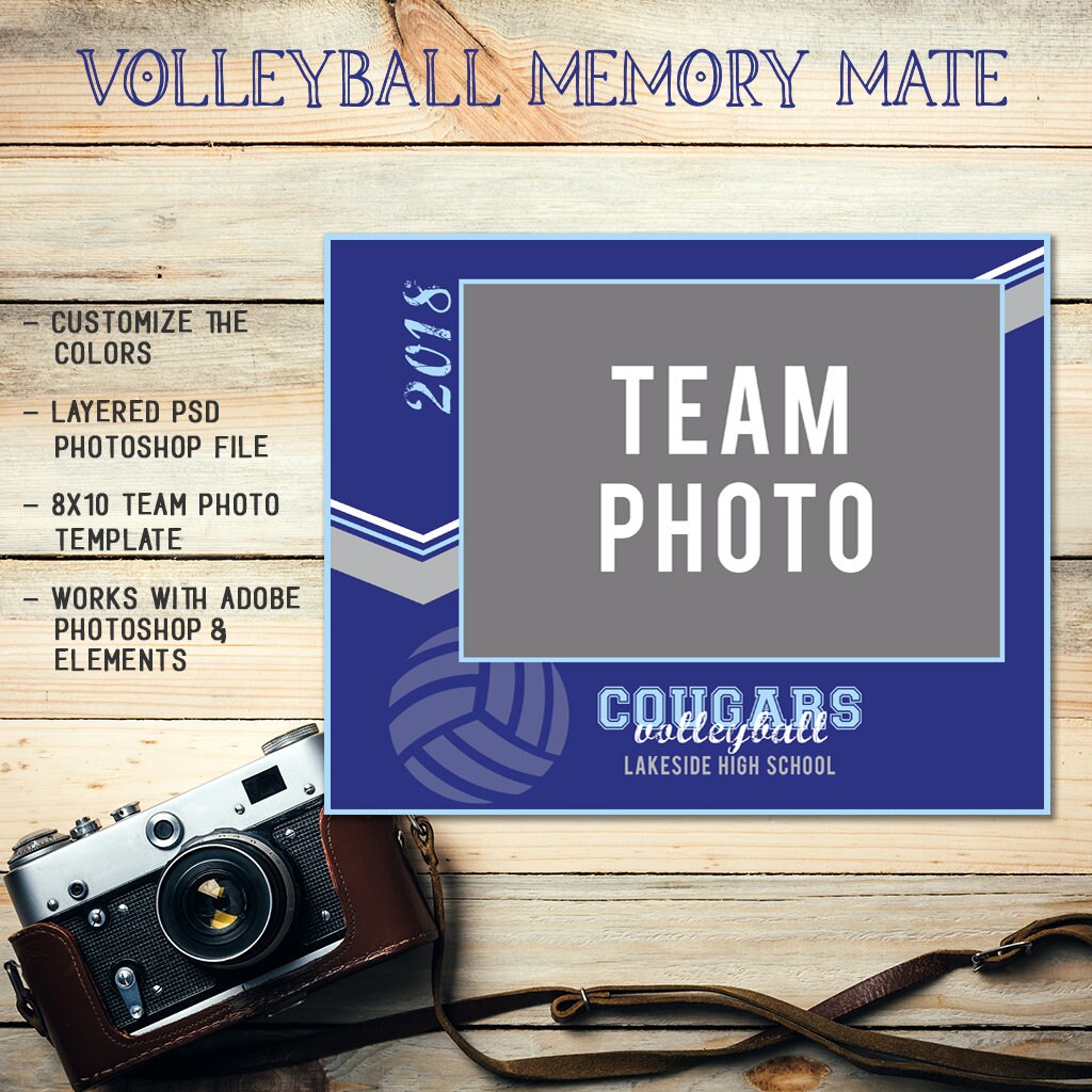 Sports Photography 8x10 Volleyball Team Collage Memory Mate Photo ...