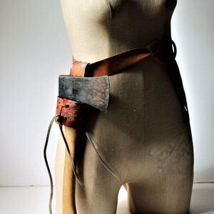 Heavy Leather Axe Loop Belt Hang Utility Cuff Hammer Ax | Etsy