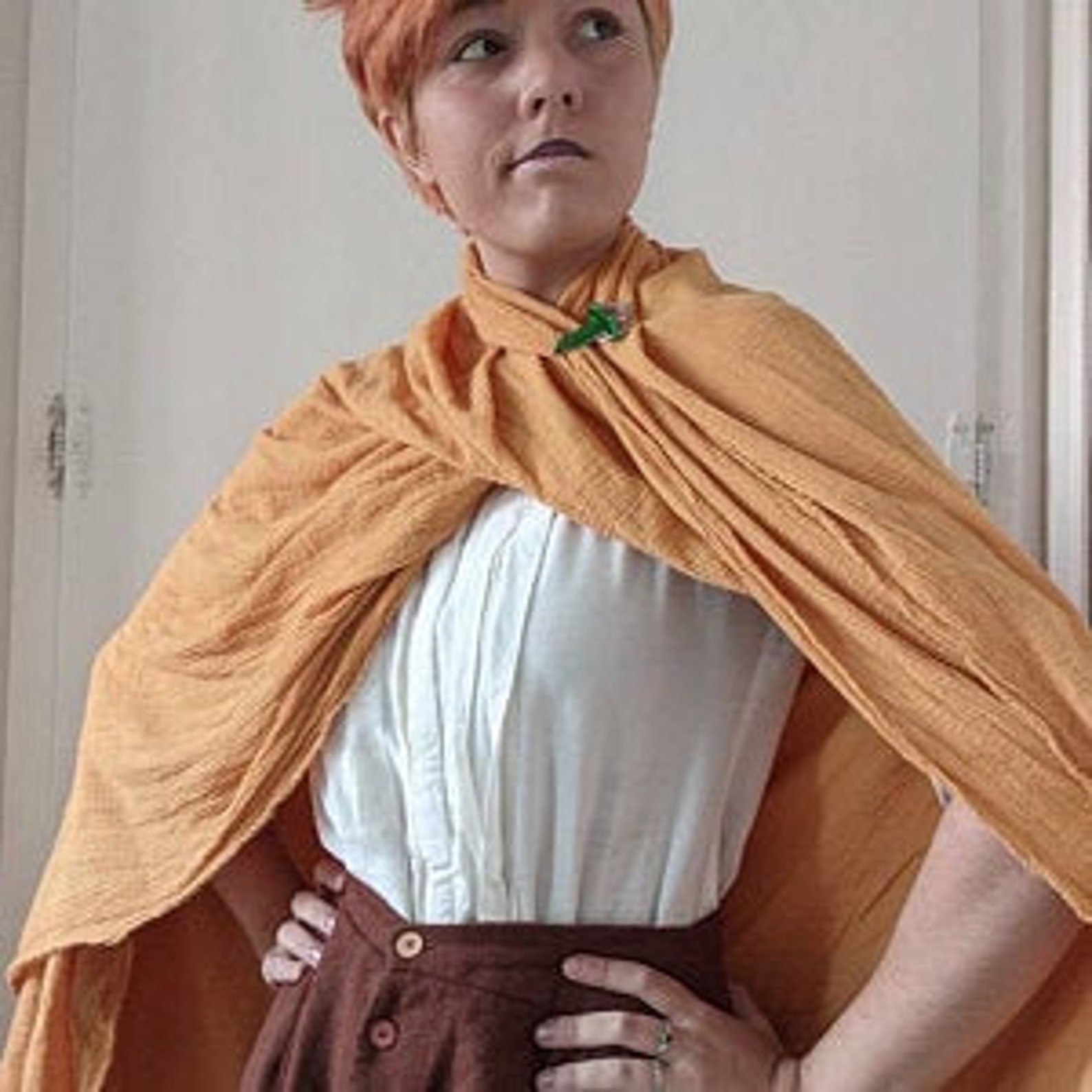 Golden Desert Wrap Cloak Lightweight Gold Cotton Shemagh - Etsy