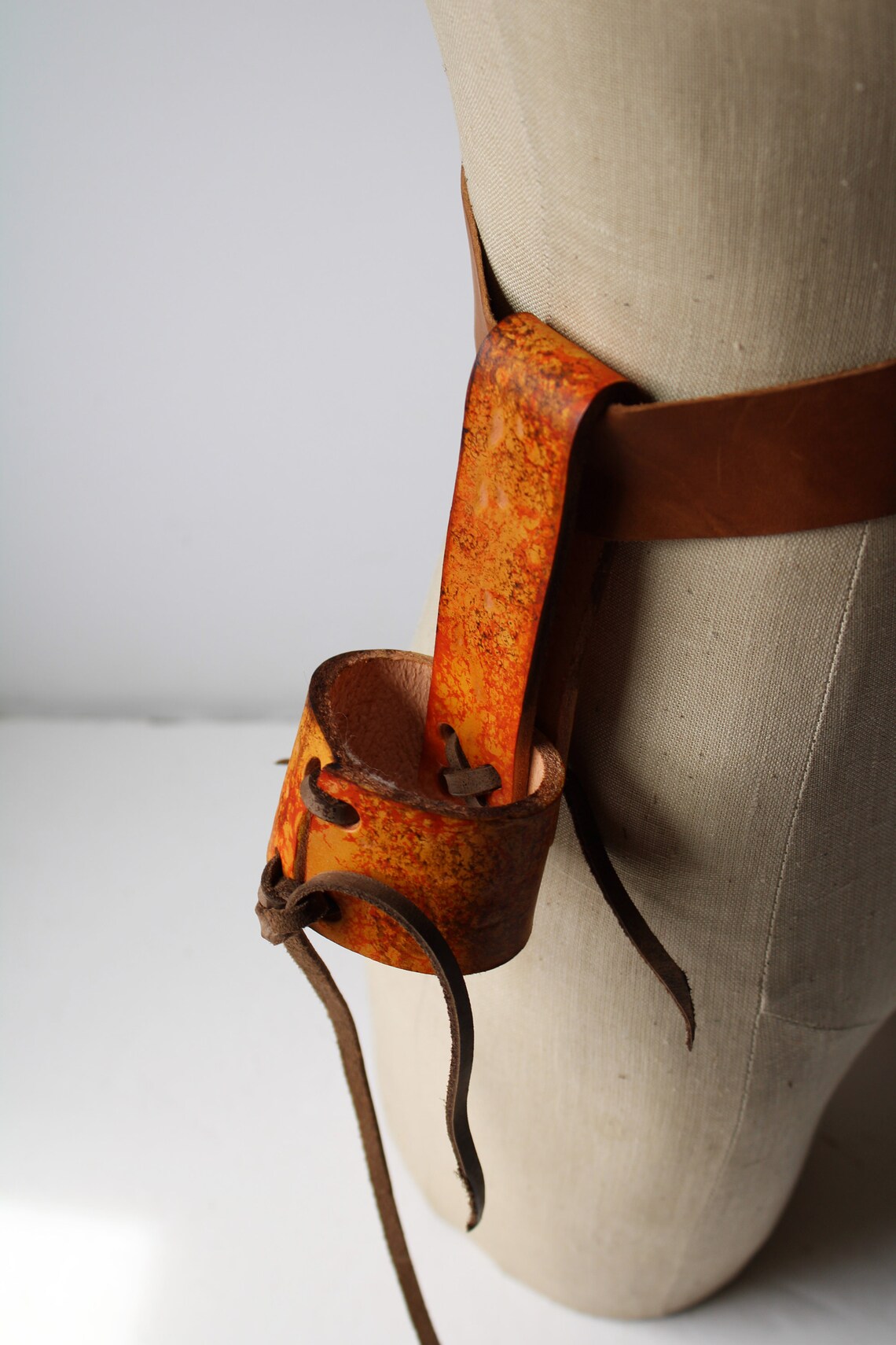 Heavy Leather Axe Loop Belt Hang Utility Cuff Hammer Ax - Etsy