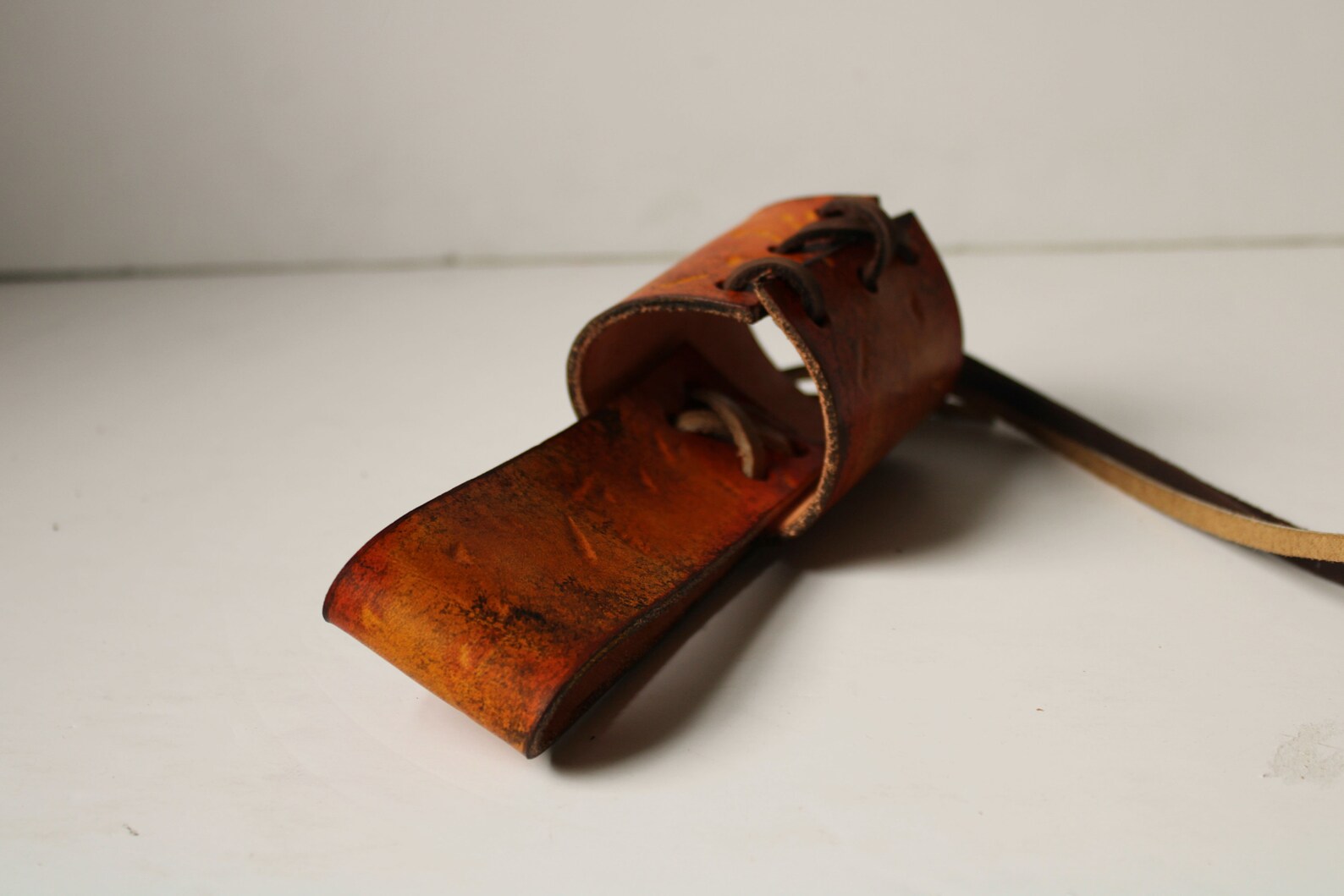 Heavy Leather Axe Loop Belt Hang Utility Cuff Hammer Ax | Etsy