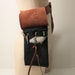 Primitive Distressed Suede Leather Hip Bag, Stitched Lightweight ...