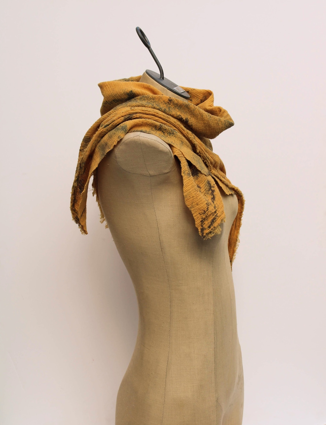Post Apocalyptic Distressed Scarf Splatter Dyed Gold Bandana - Etsy
