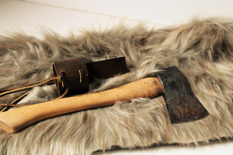 Distressed Earth Brown Leather Axe Loop Belt Hang Utility | Etsy