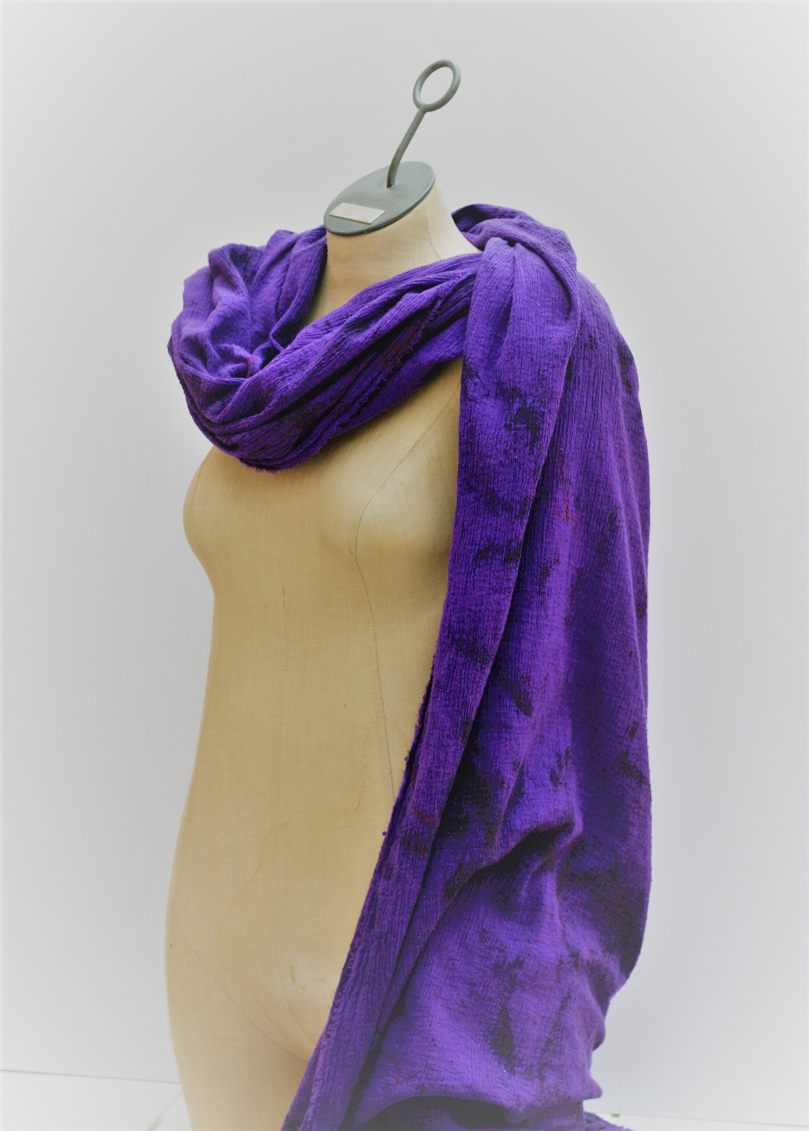 Distressed Praetorian Purple Shoulder Wrap Drape Cowl Ragged - Etsy