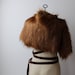 Chestnut Faux Wolf Fur Pelt, Leather Barbarian Shoulder Cowl - Etsy