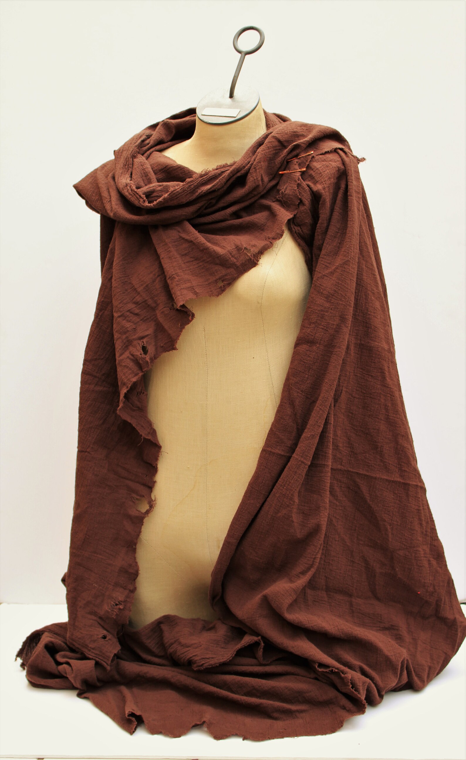Brown Wrap Cloak Lightweight Cotton Wrap Shawl Moyamensing - Etsy