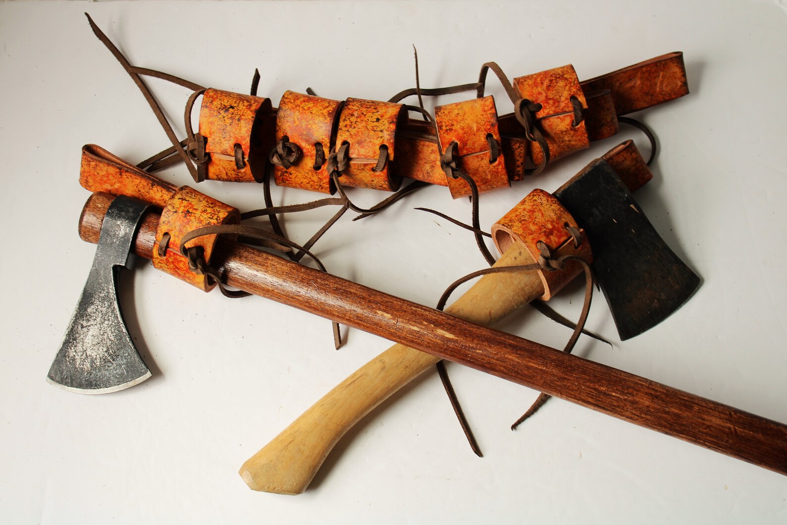 Heavy Leather Axe Loop Belt Hang Utility Cuff Hammer Ax - Etsy