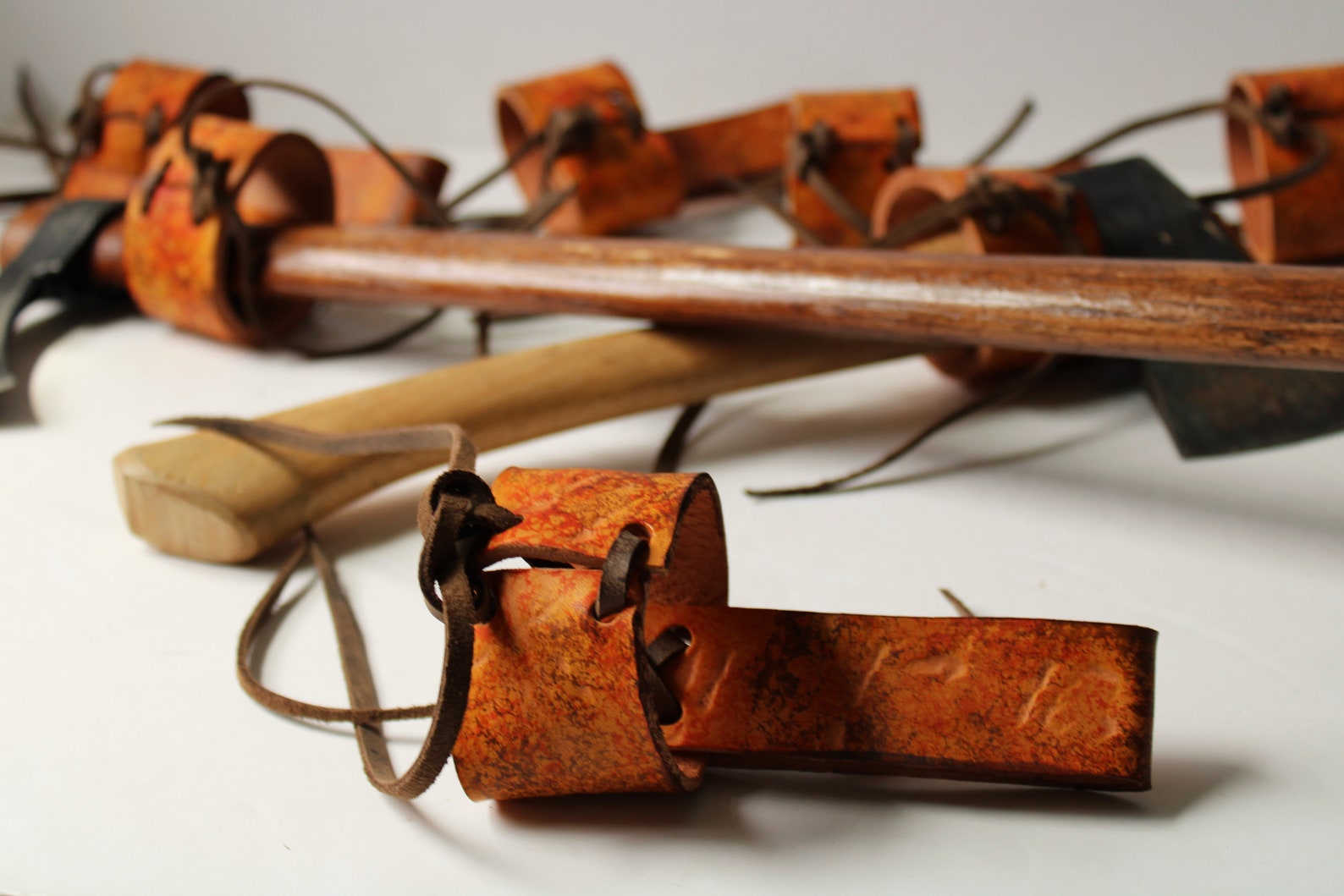 Heavy Leather Axe Loop Belt Hang Utility Cuff Hammer Ax - Etsy