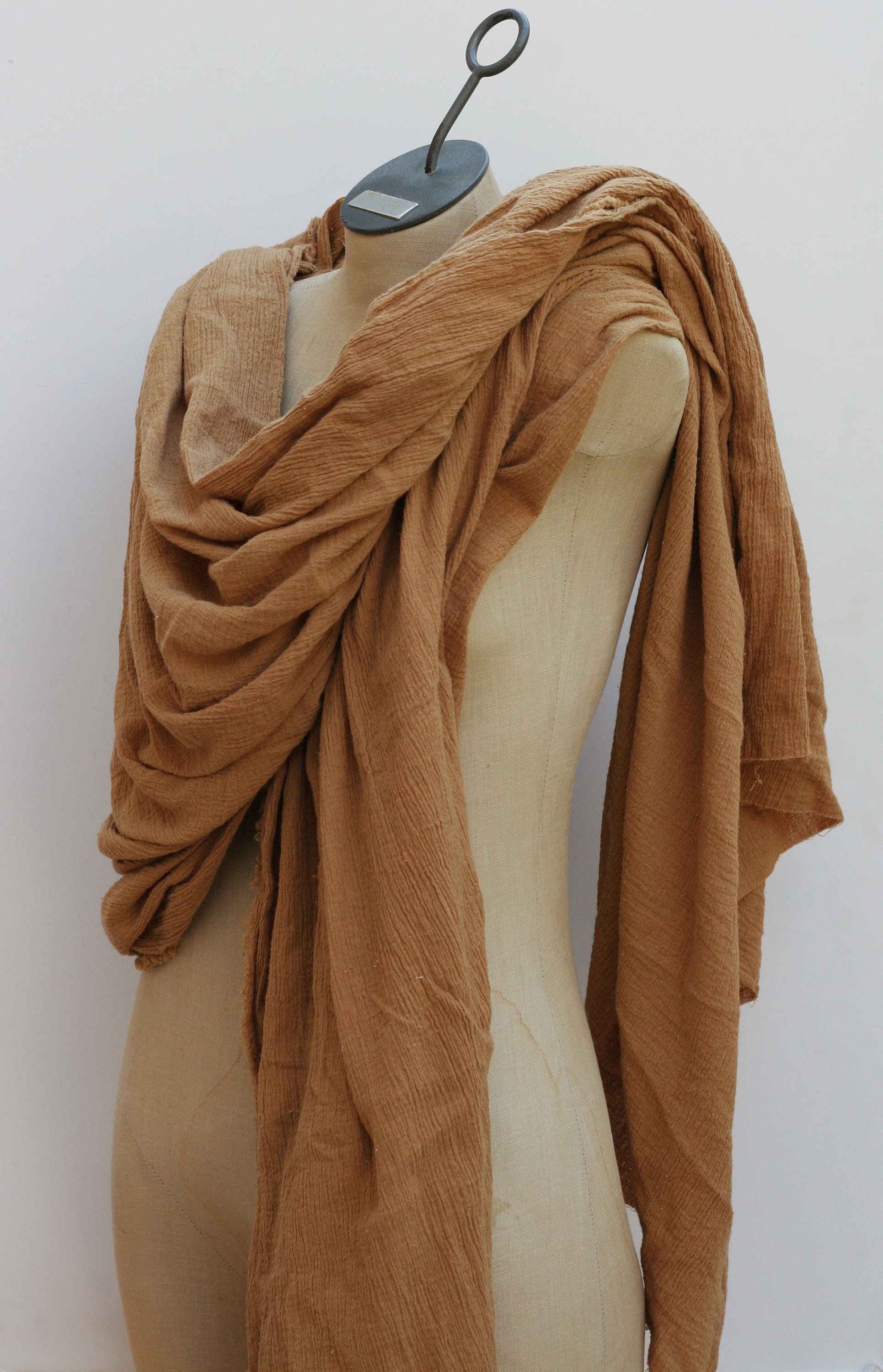 Desert Sand Tan Wrap Shawl Lightweight Cotton Shawl Tan | Etsy
