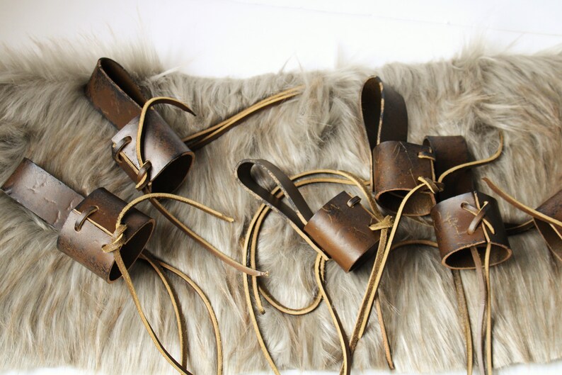 Distressed Earth Brown Leather Axe Loop Belt Hang Utility | Etsy