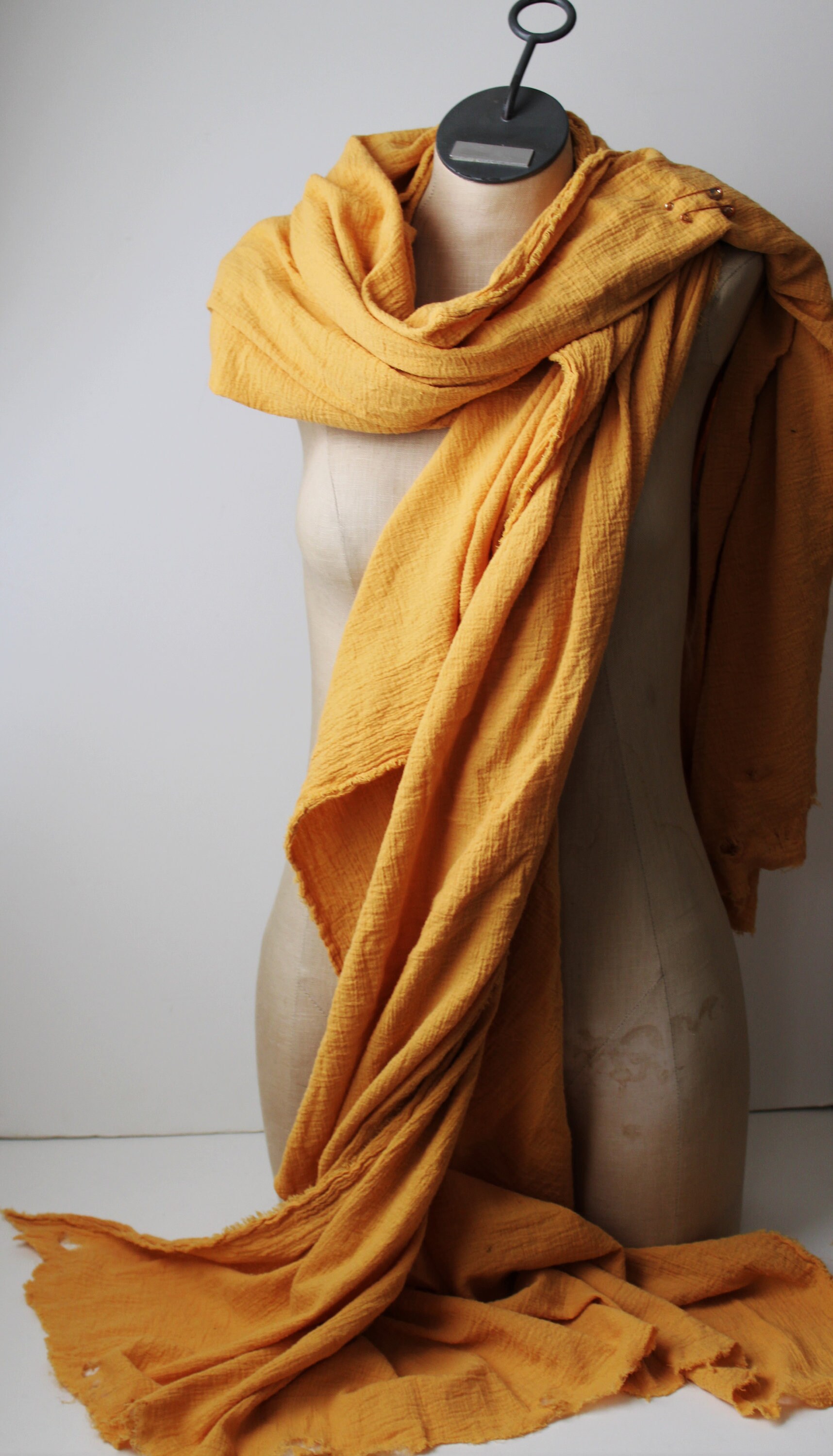 Golden Desert Wrap Cloak Lightweight Gold Cotton Shemagh - Etsy UK