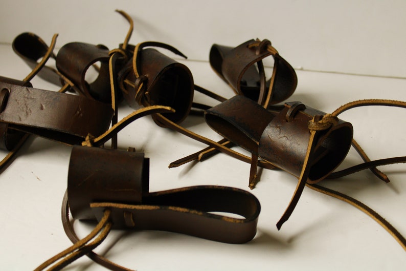 Distressed Earth Brown Leather Axe Loop Belt Hang Utility | Etsy