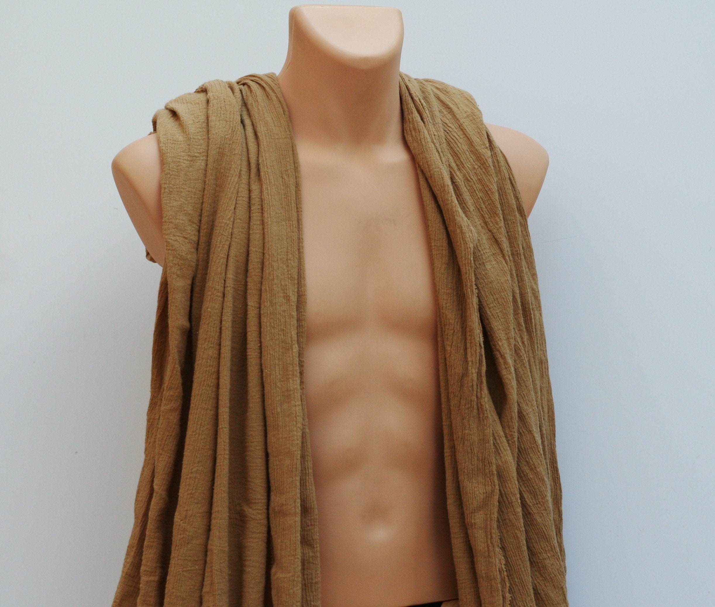 Desert Sand Tan Wrap Shawl Lightweight Cotton Shawl Tan | Etsy