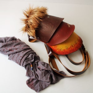 Distressed Leather Shoulder Slim Armor Pauldron and Wrap Scarf ...