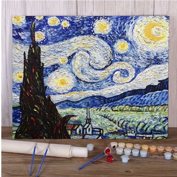 Adult Paint by Number Van Gogh - Etsy