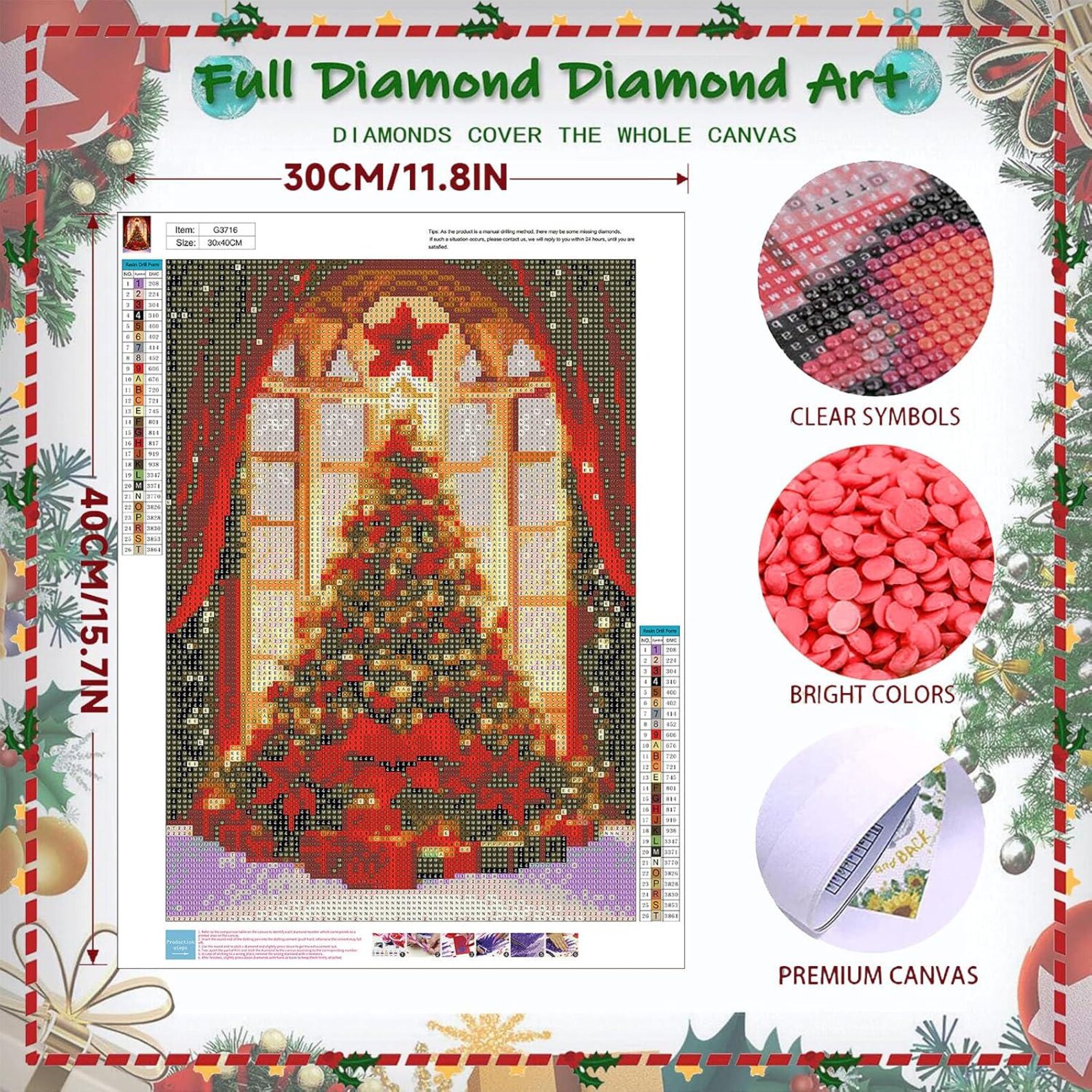 5D Diamond Painting Kit: Christmas Tree DIY Craft (12x16 Inches) - Etsy