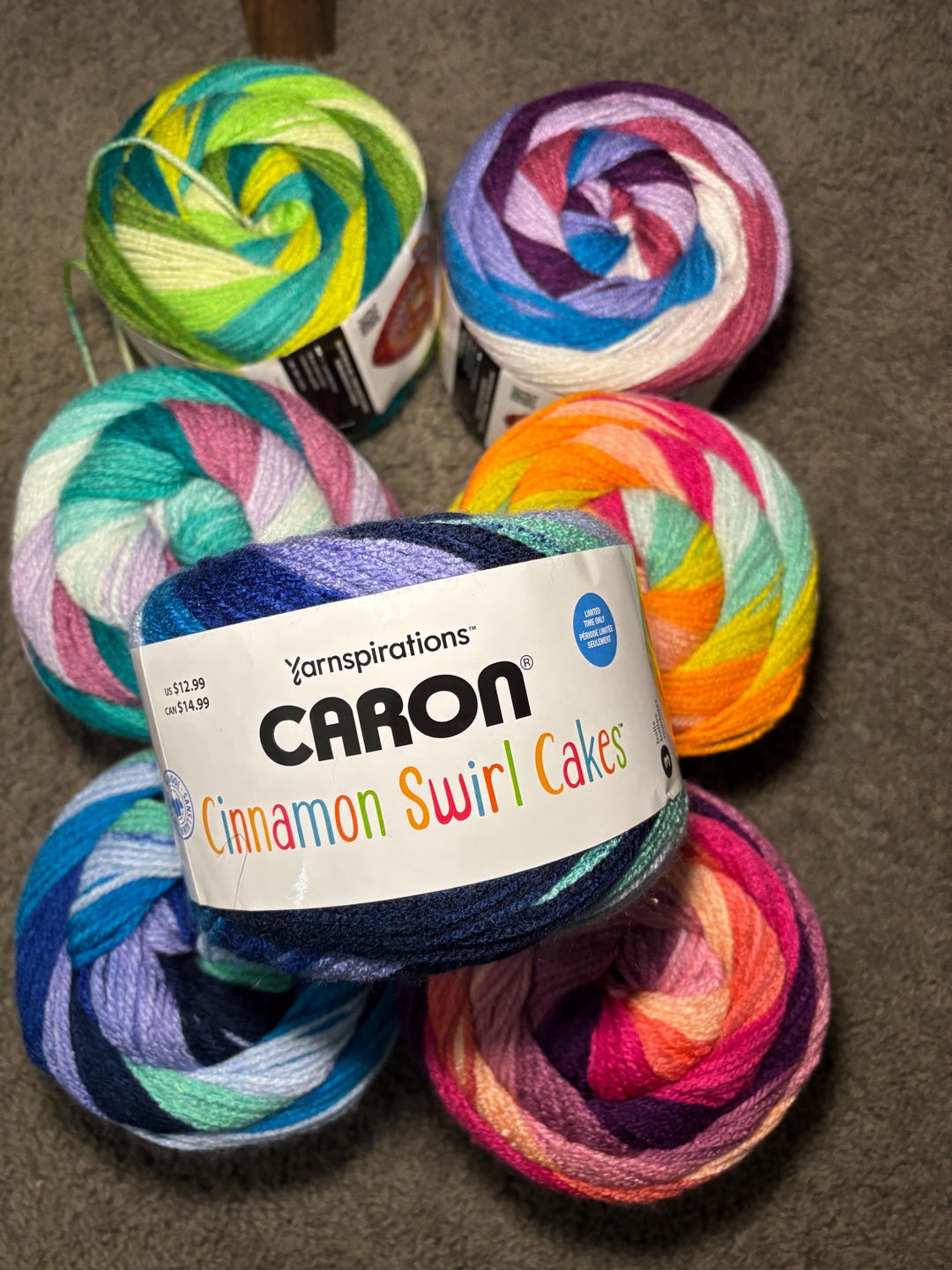 Caron Cinnamon Swirl Cake Yarn *NEW COLORS* - Etsy