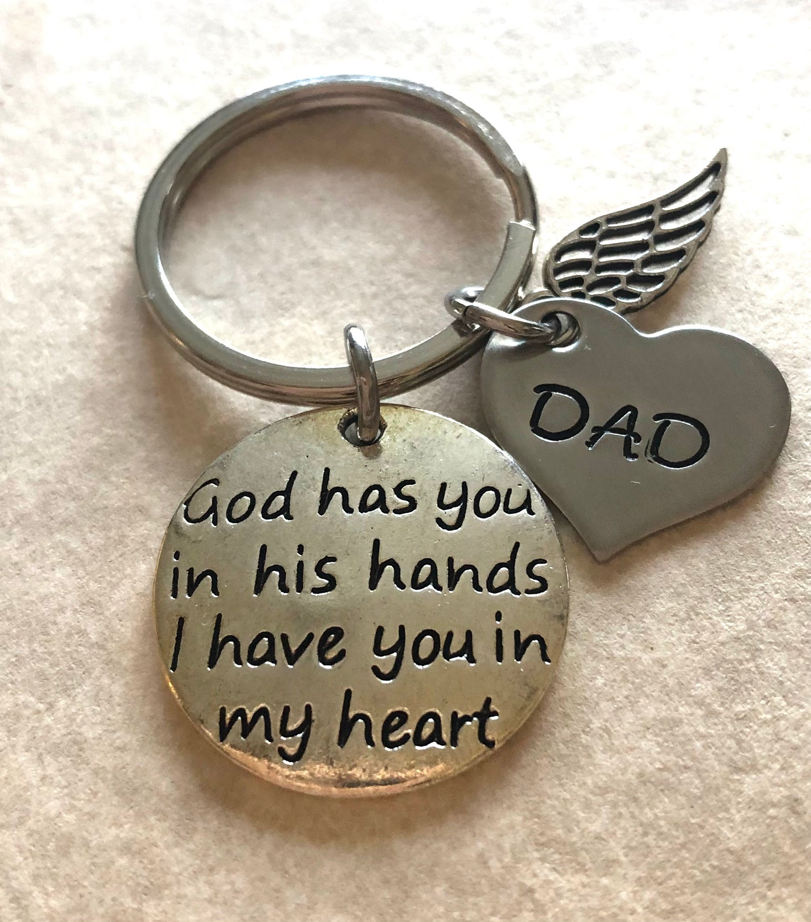 In Memory of DAD Keychain in Remembrance Memorial Keepsake - Etsy