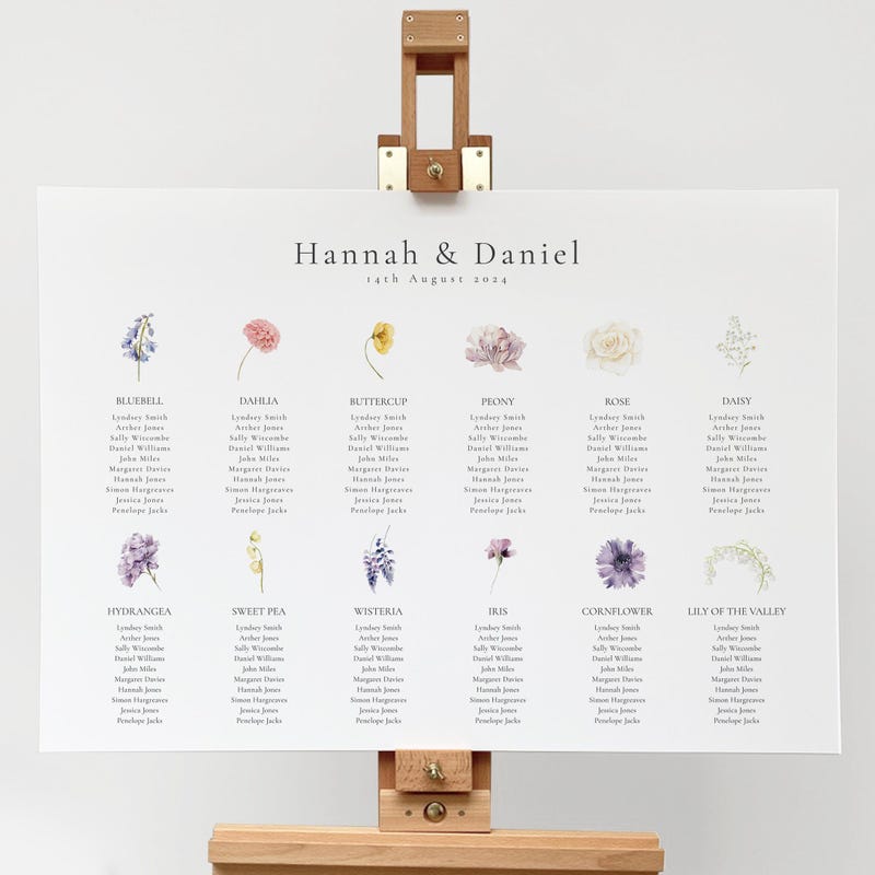 Wedding Table Plan - Etsy