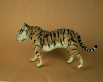 Tiger Handmade Needle Felted Wool Tiger - Etsy
