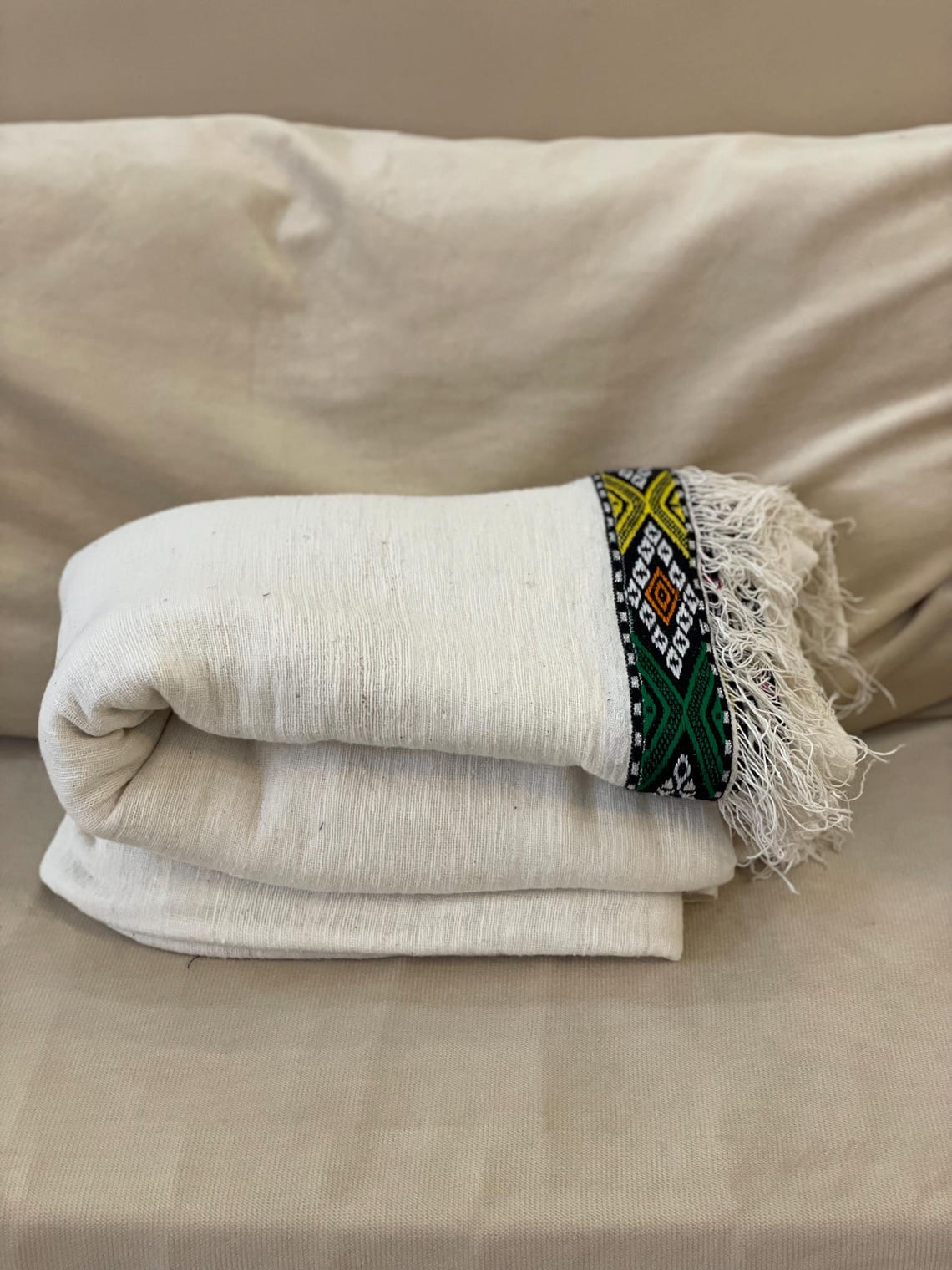 Ezana Gabi/ Neguss Handwoven Ethiopian Throw Blanket – Cotton ...