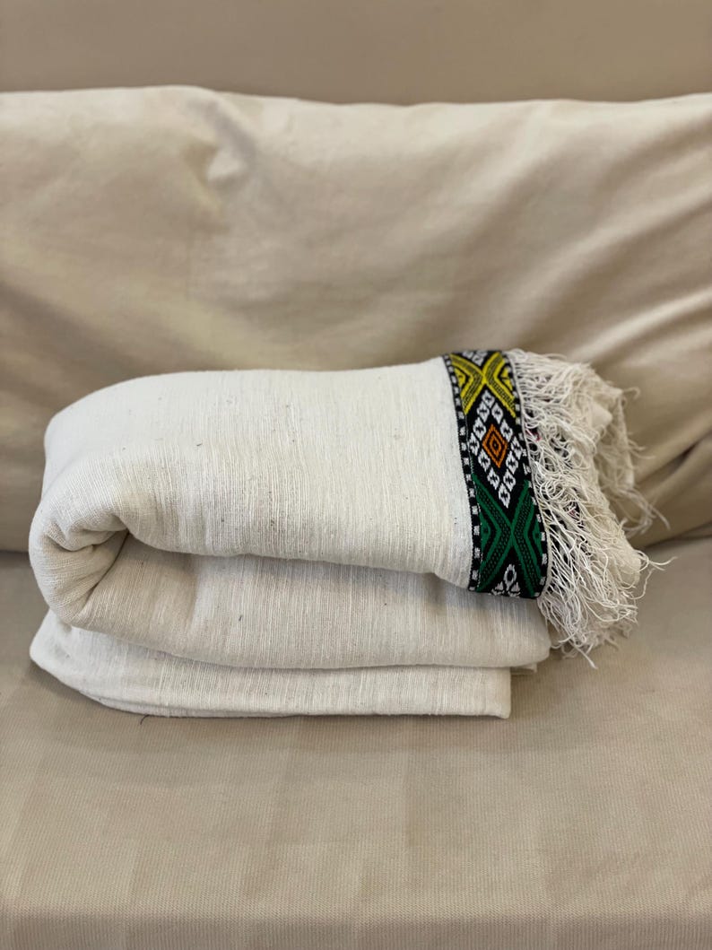 Ezana Gabi/ Neguss Handwoven Ethiopian Throw Blanket – Cotton ...
