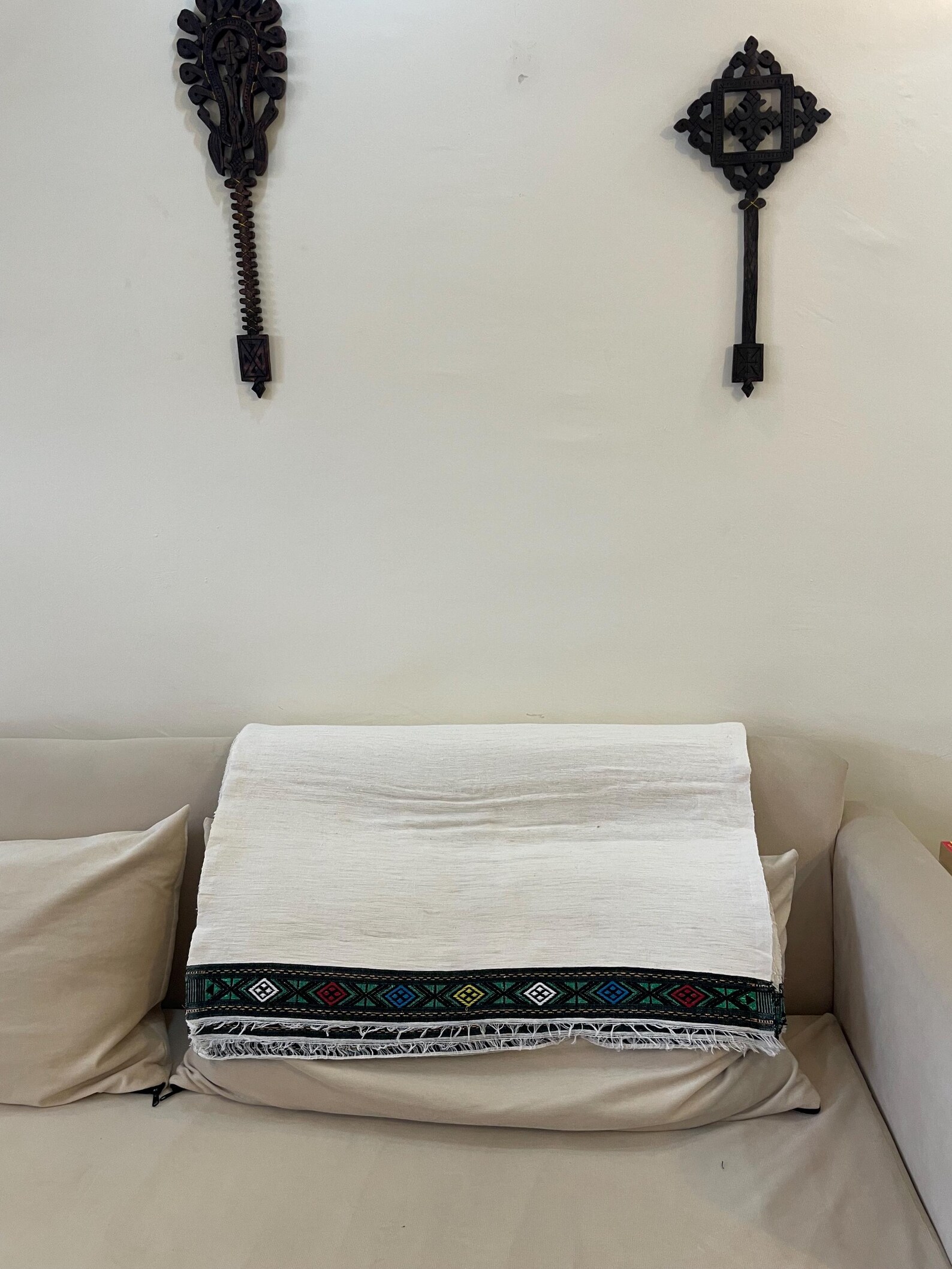 Ezana Gabi/ Neguss Handwoven Ethiopian Throw Blanket – Cotton ...