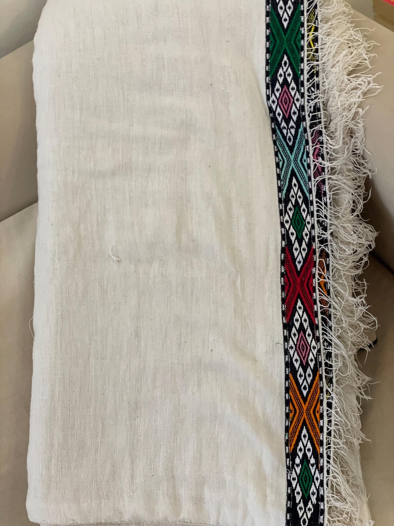 Ezana Gabi/ Neguss Handwoven Ethiopian Throw Blanket – Cotton ...