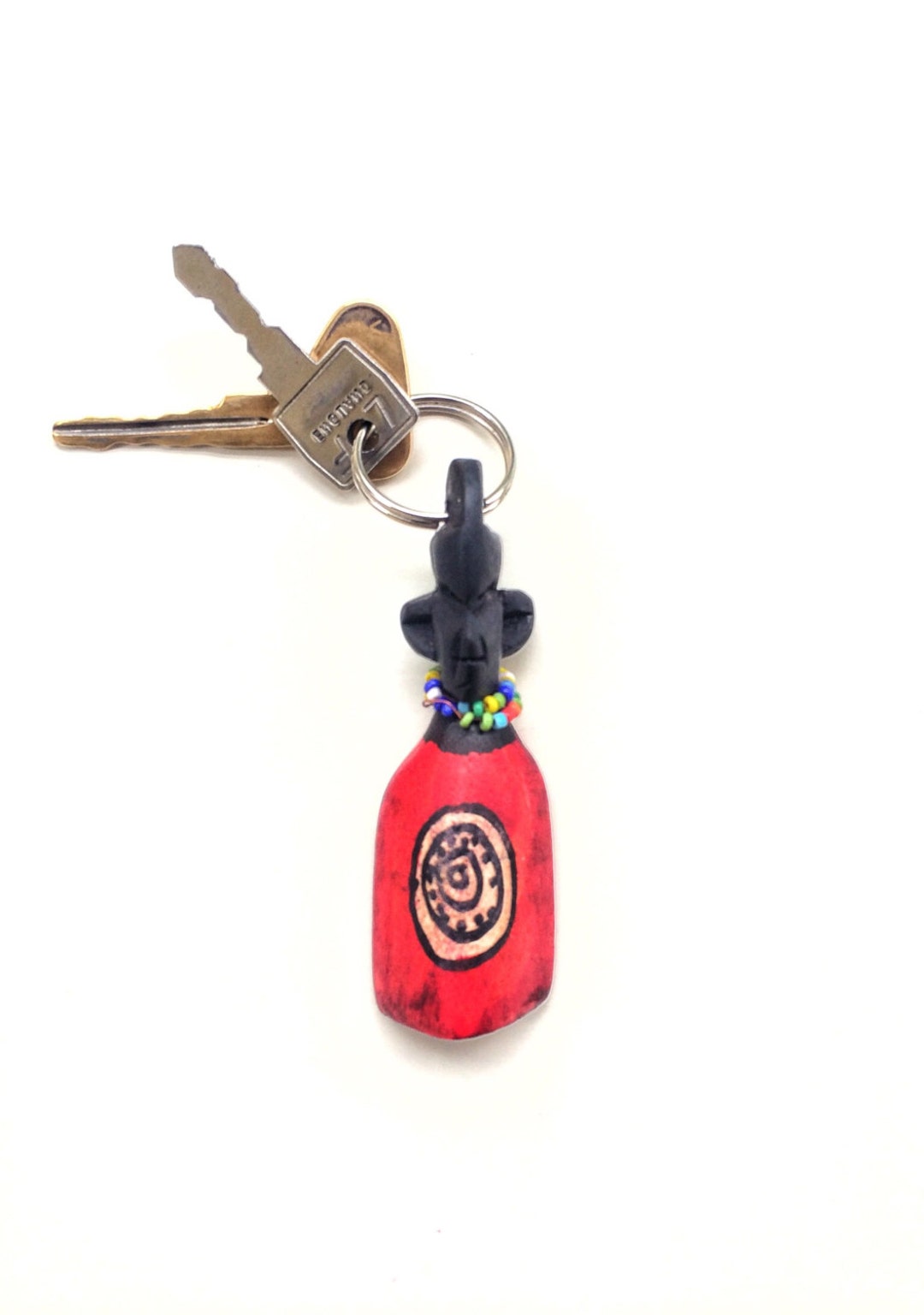 Beautiful African Keychain - Etsy