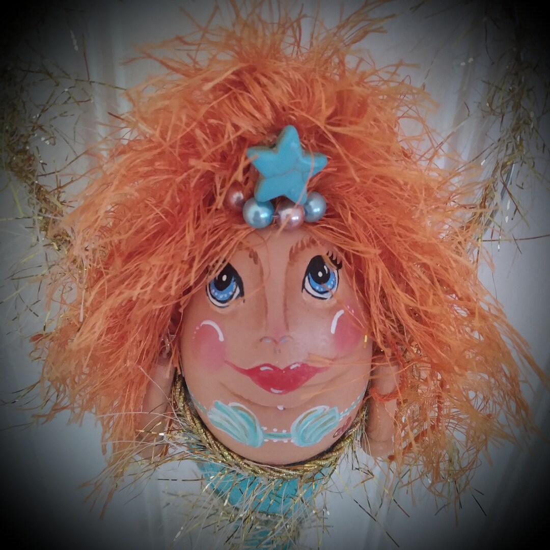 Mermaid Hand Painted Original Wooden Egg Signed and Dated - Etsy
