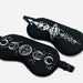 Moon Phases Sleep Mask: Black Cotton Embroidered Eye Mask - Etsy