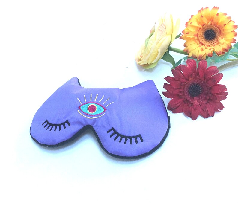 Purple Third Eye Sleep Mask Eye Mask Travel Eye Mask Blindfold - Etsy