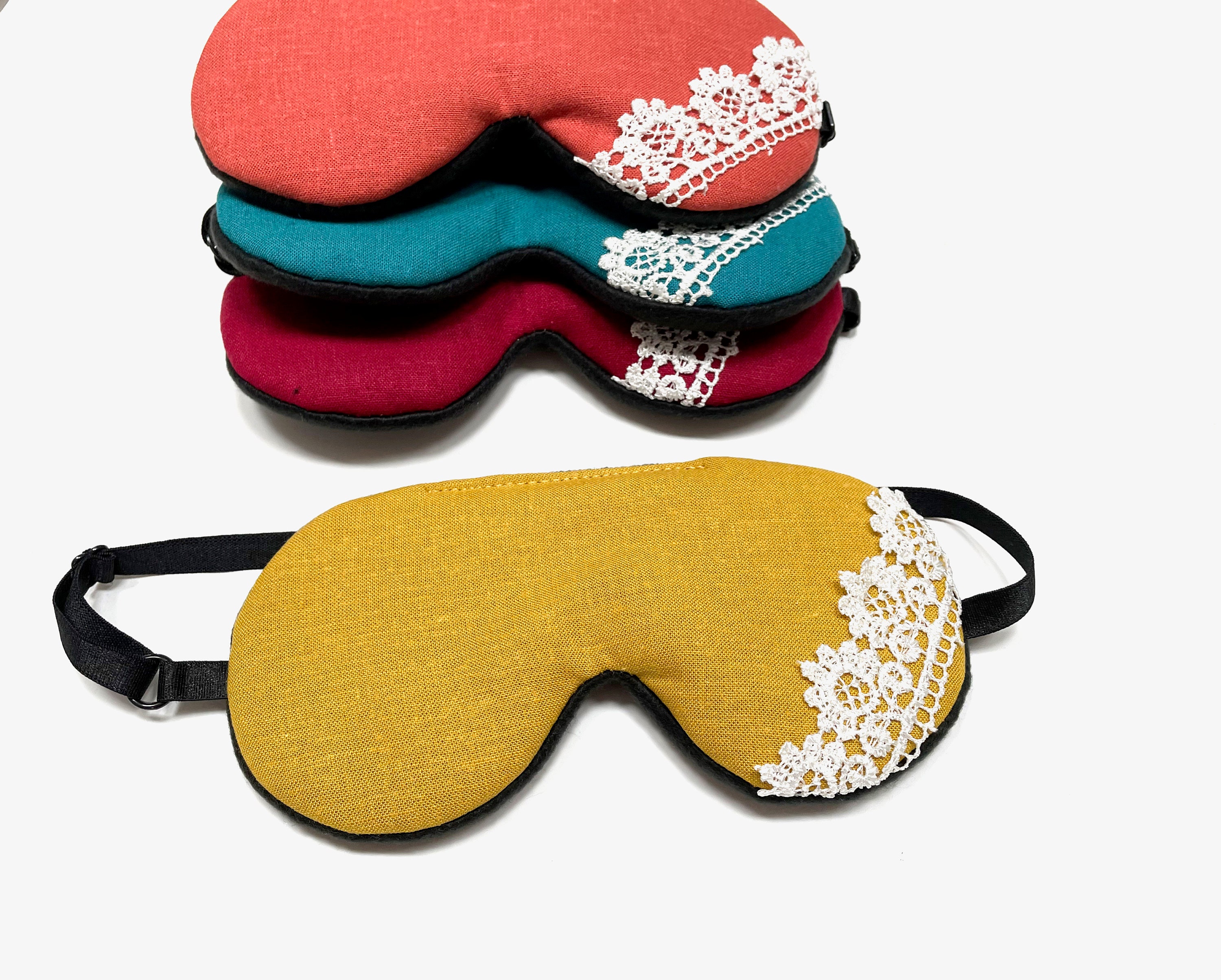 Linen Sleep Mask Wedding Sleep Mask Bridal Sleep Mask | Etsy