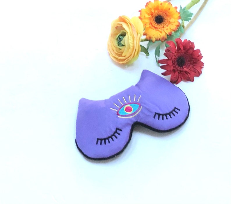 Purple Third Eye Sleep Mask Eye Mask Travel Eye Mask Blindfold - Etsy