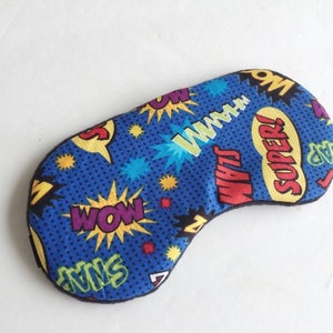 Kids Superhero Sleep Mask Slumber Party Favors Mask Boys Eye Masks. - Etsy