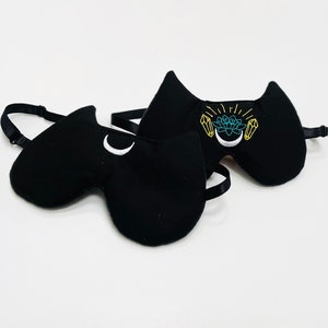 Moon Sleep Mask Black Sleep Mask Eye Mask Travel Sleep Mask Spa Eye ...