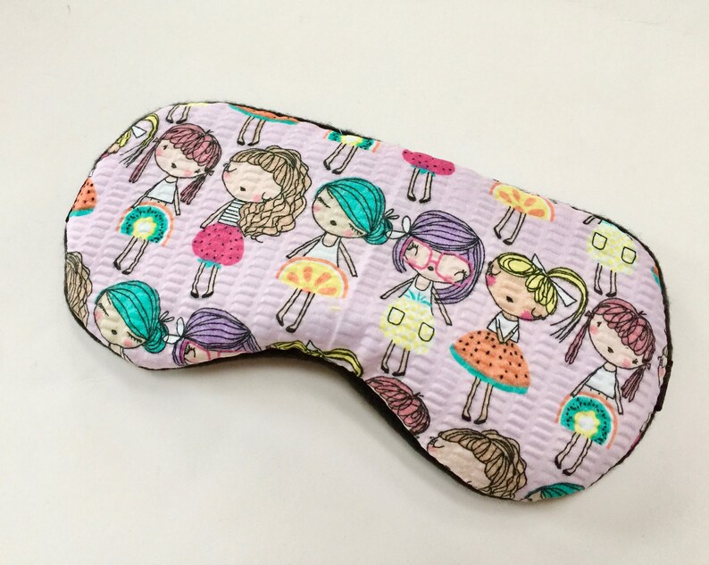 Cute Girls Sleep Mask Slumber Party Mask Eye Mask Kids Party - Etsy