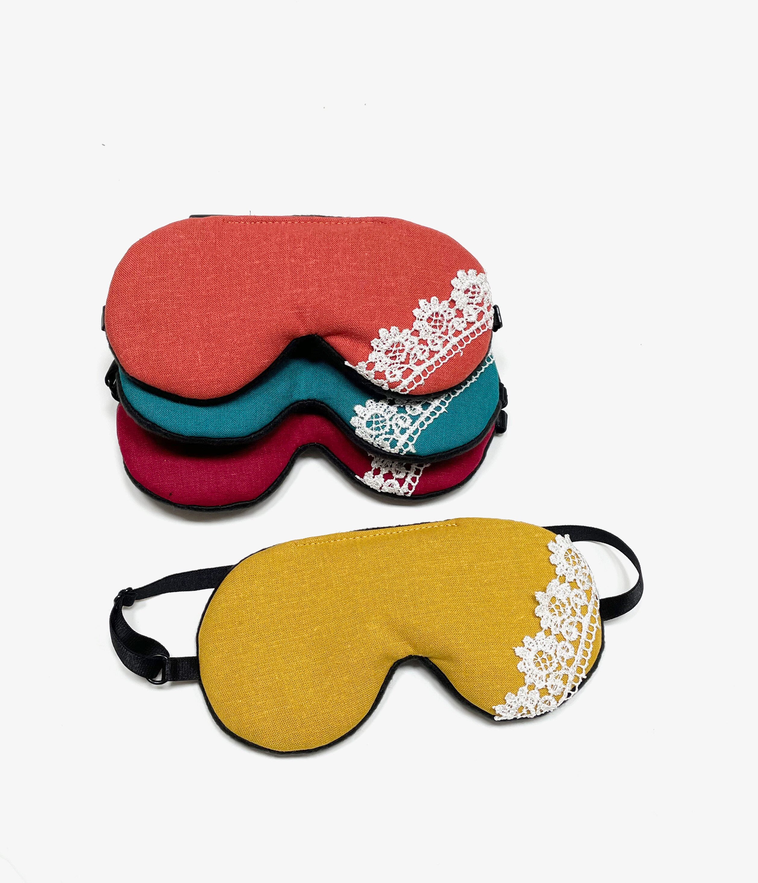 Linen Sleep Mask Wedding Sleep Mask Bridal Sleep Mask | Etsy