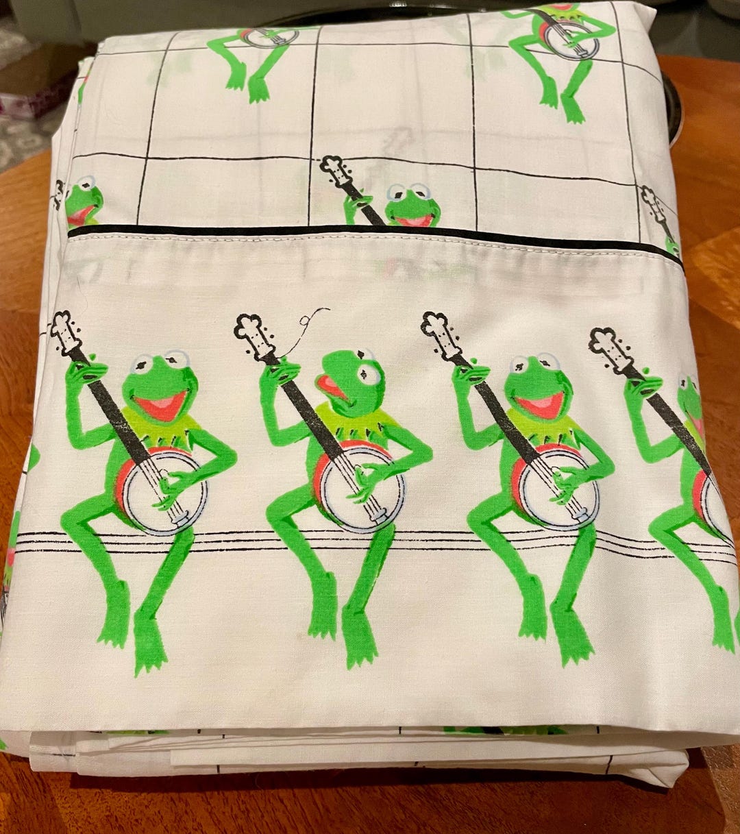 1980 KERMIT the Frog 3 Pc Twin Sheet Set by Martex- Flat Fitted ...