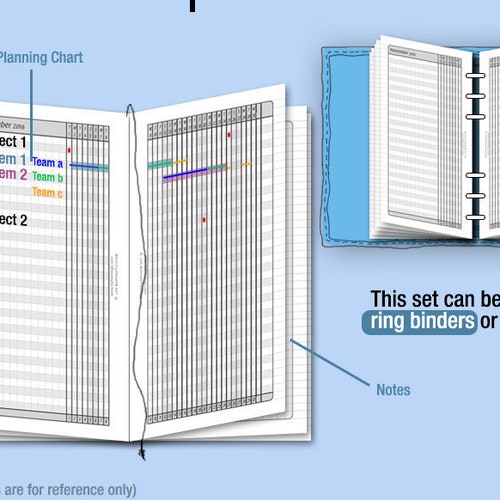 LMI Yearly Chart Filofax Inserts Refills Printable Binder - Etsy