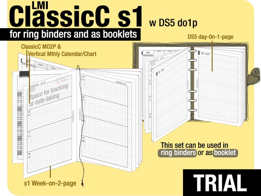 Mar to May 2024 /trial B6 Classicc S1 With DS5 Do1p Filofax Inserts ...