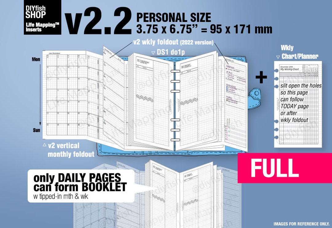 Personal Size V2.2 Set With Ds1 Do1p/ May 2026 to April 2027 /monthly ...