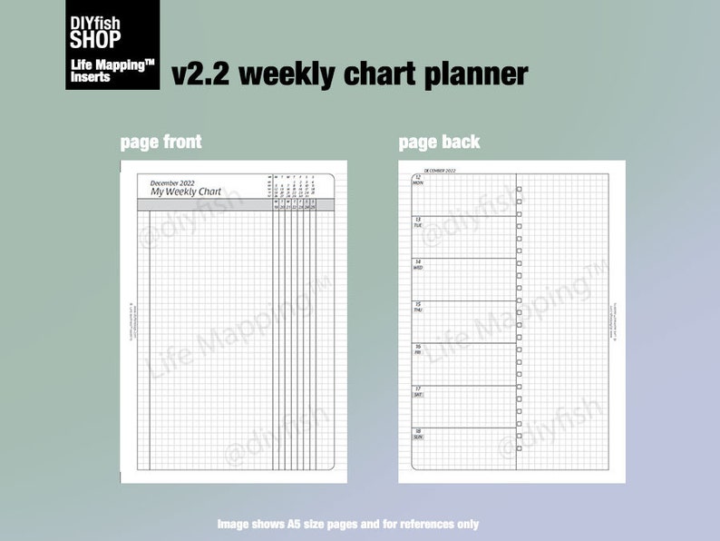 A5 Size V2.2 Set With Ds1 Do1p/ May to July 2026 /monthly Weekly ...