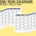 1-year Calendar / Planner Filofax Inserts Refills Printable - Etsy