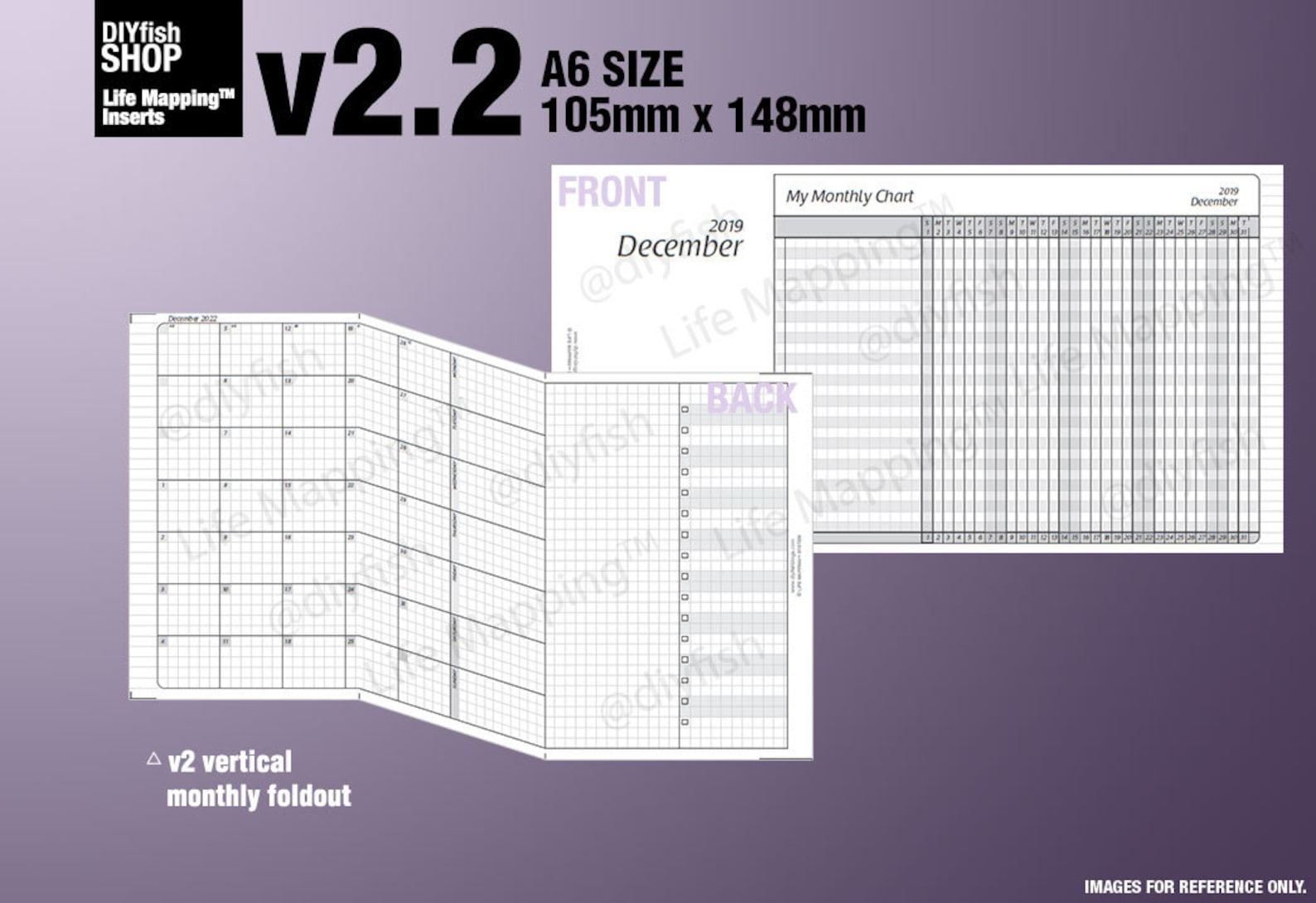 A6 Size V2.2 Set With Ds1 Do1p/ April to June 2026 /monthly Weekly ...
