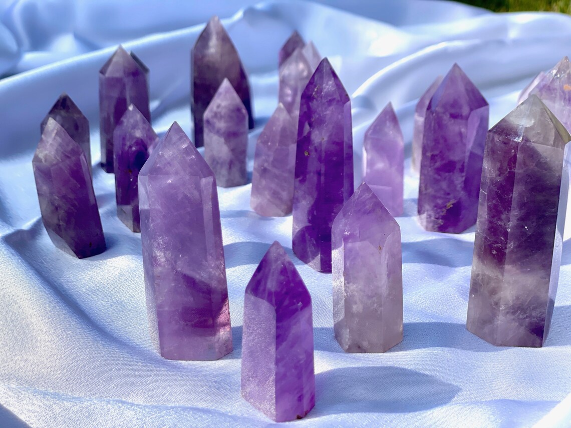 2.5 Amethyst Tower 1 ea | Etsy